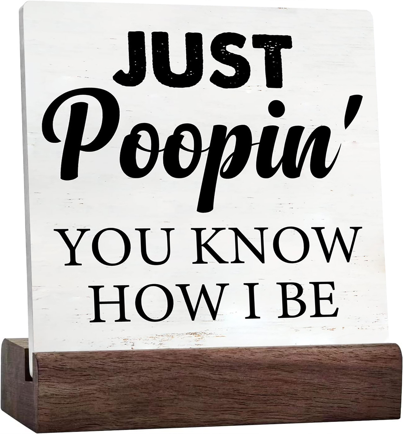 Ceramic Sign 4x4 Inch Bathroom Quote Ceramic Plaque Sign With Saying ...