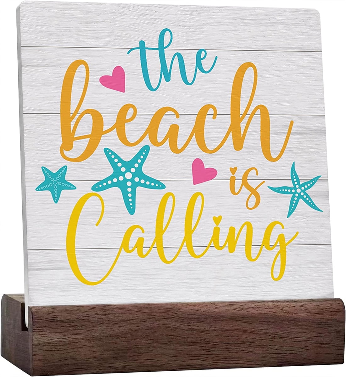 Ceramic Sign 4x4 Inch Beach Beach House Desk Decor Beach Table Decor ...
