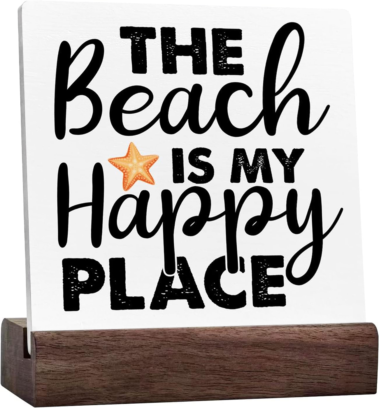 Ceramic Sign 4x4 Inch Beach Ceramic Plaque Sign Beach House Decor The ...