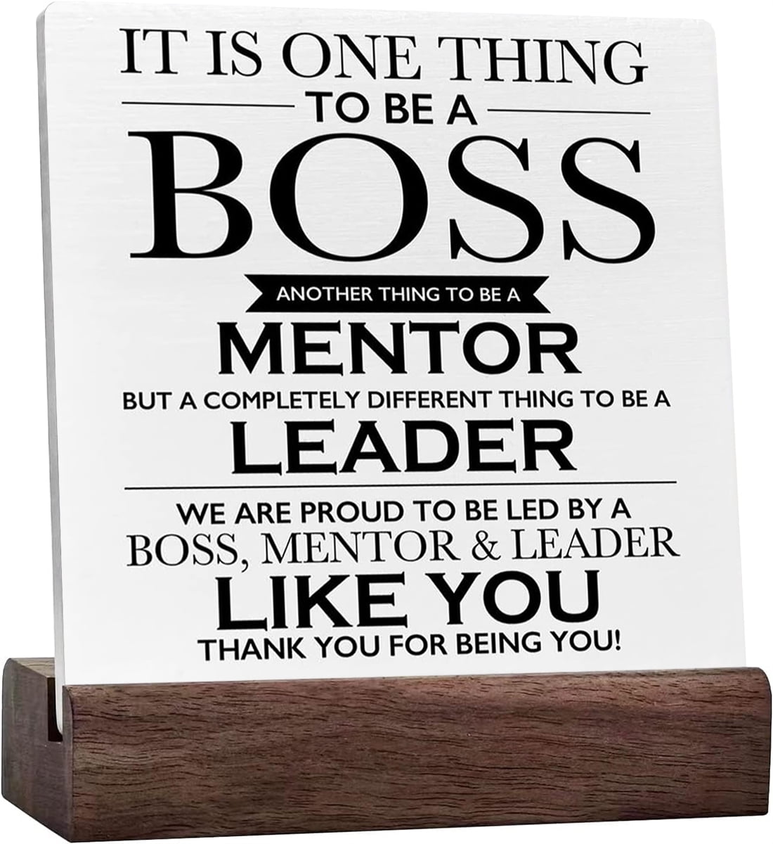 Ceramic Sign 4x4 Inch Boss Thank You Appreciation Gifts For Boss Leader ...