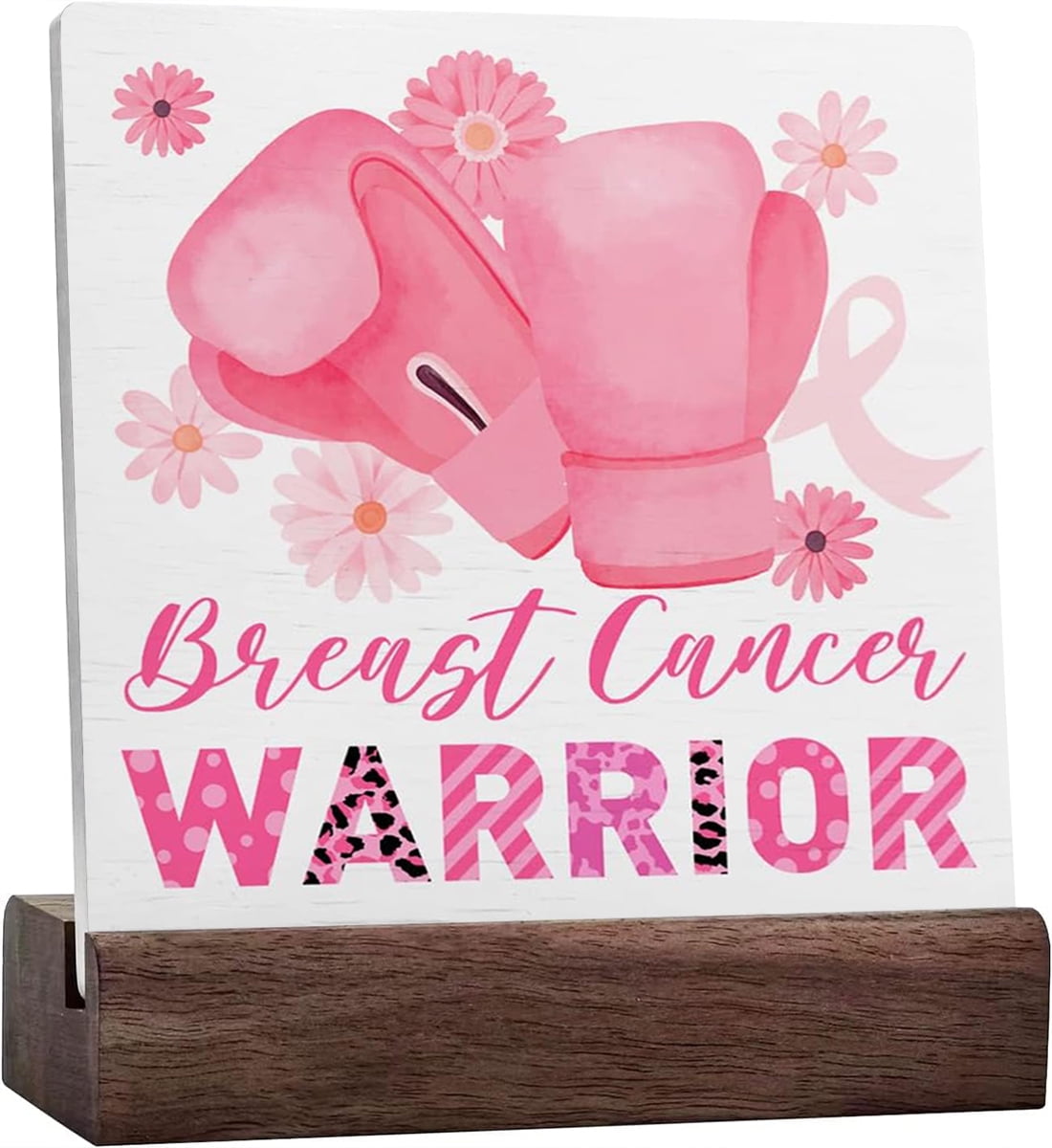 Ceramic Sign 4x4 Inch Breast Cancer Awareness Breast Cancer Survivor ...