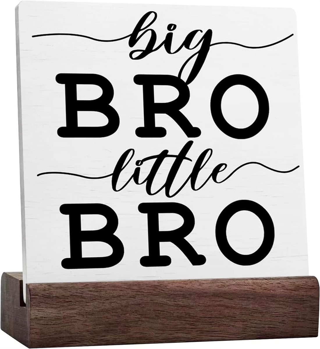 Ceramic Sign 4x4 Inch Brothers Table Decor Newborn Baby Boys Bedroom ...