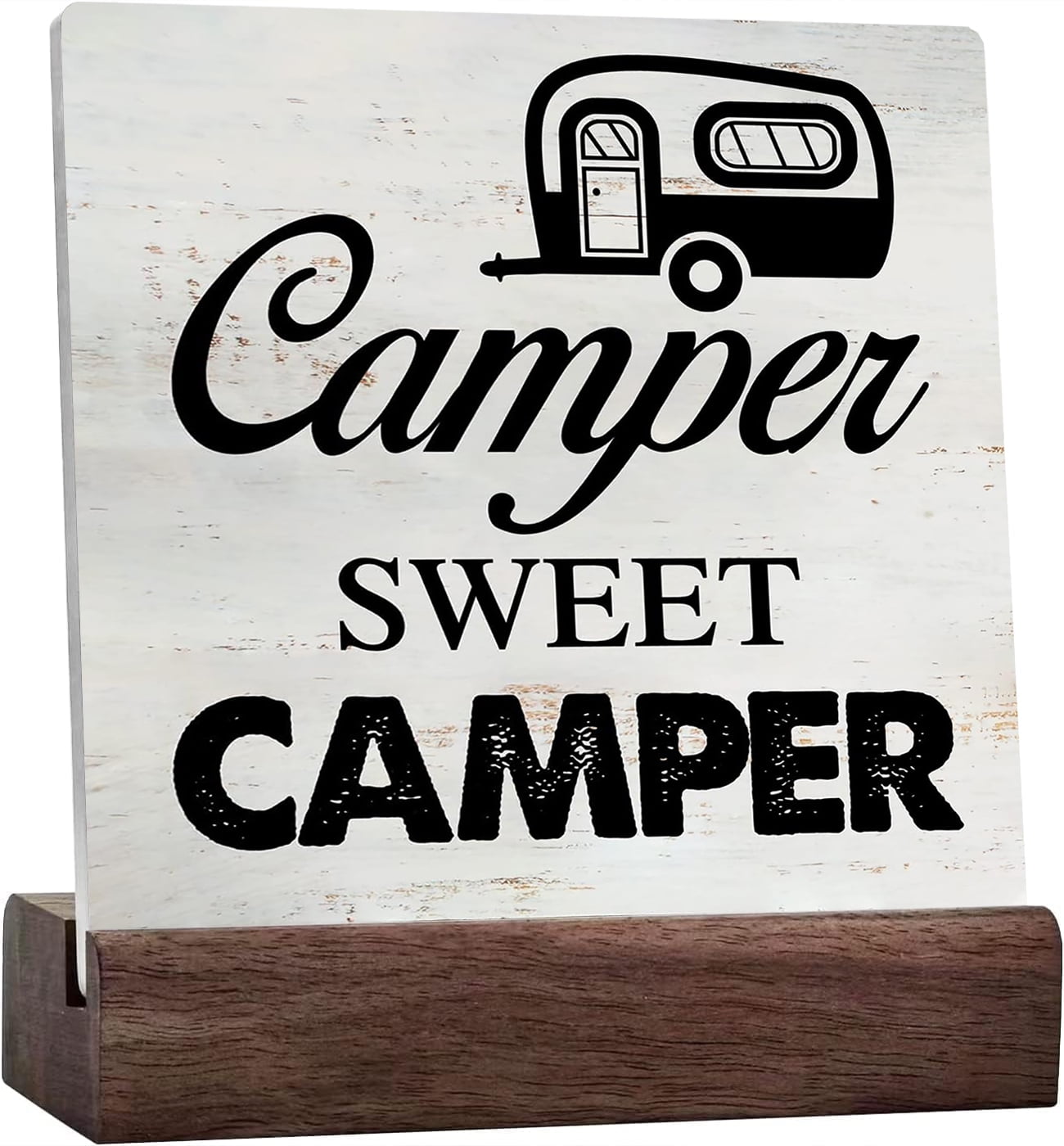 Ceramic Sign 4x4 Inch Camper Sweet Camper Camping Ceramic Plaque Sign ...