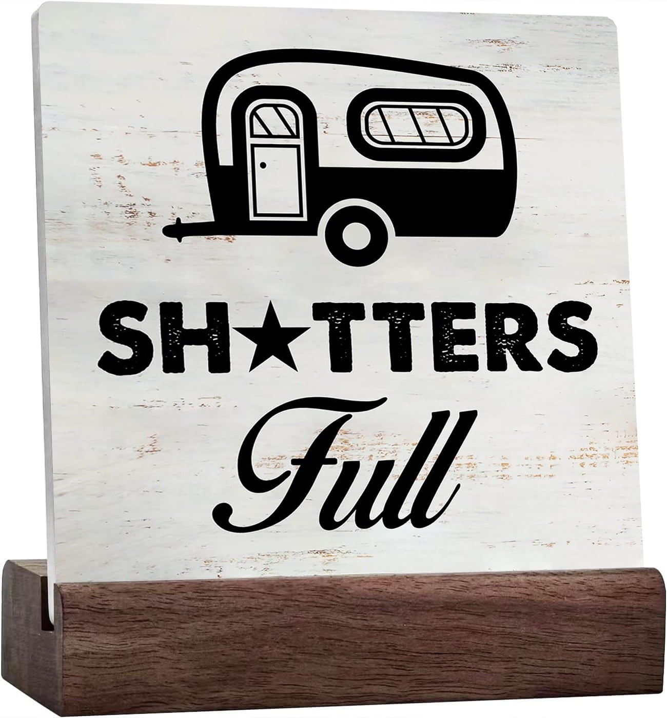 Ceramic Sign 4x4 Inch Camping Ceramic Plaque Sign With Saying Desk ...