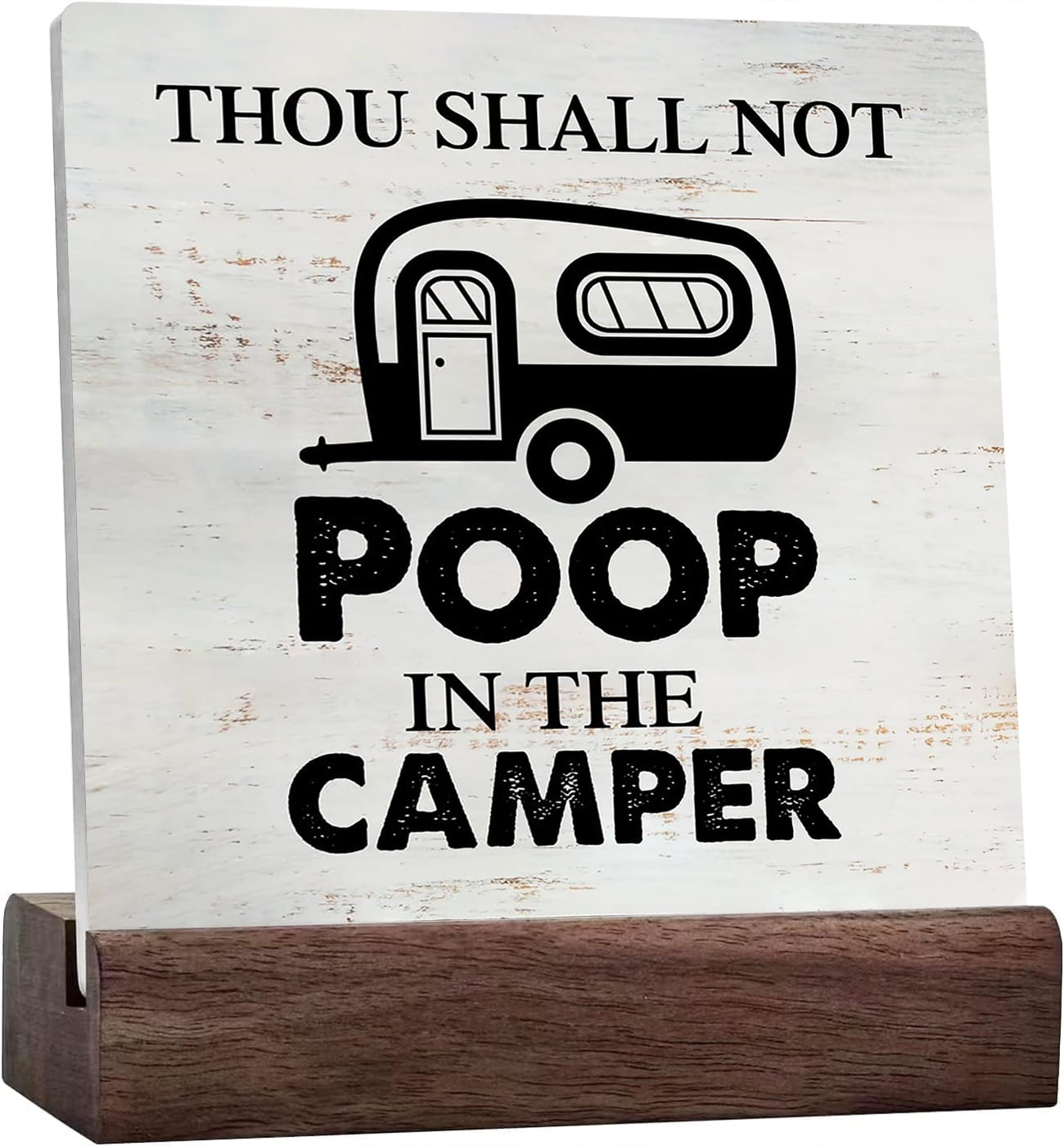 Ceramic Sign 4x4 Inch Camping Ceramic Plaque Sign With Saying Desk ...