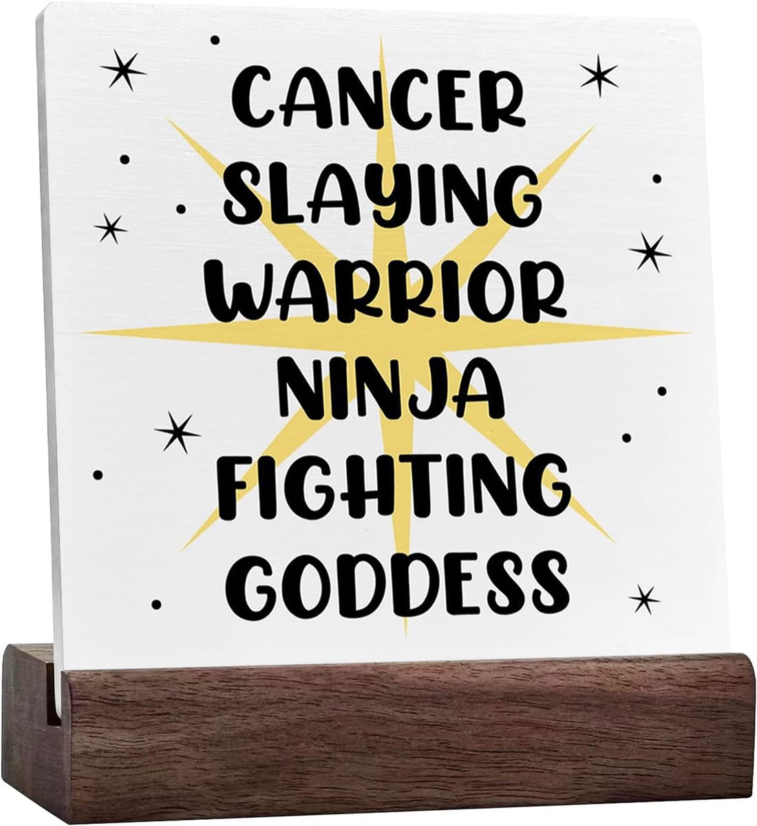 Ceramic Sign 4x4 Inch Cancer Warrior Gifts For Cancer Patients Chemo ...