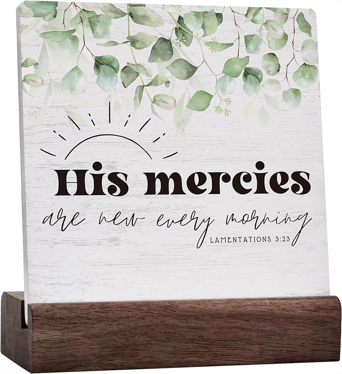 Ceramic Sign 4x4 Inch Christian Christian Desk Decor Religious Decor ...