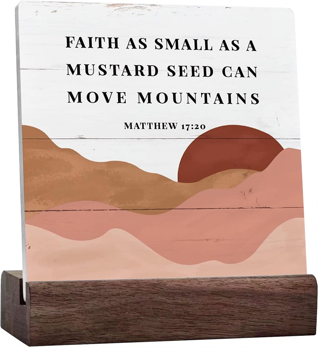 Ceramic Sign 4x4 Inch Christian Sign Table Art Signs Plaque Sign with ...