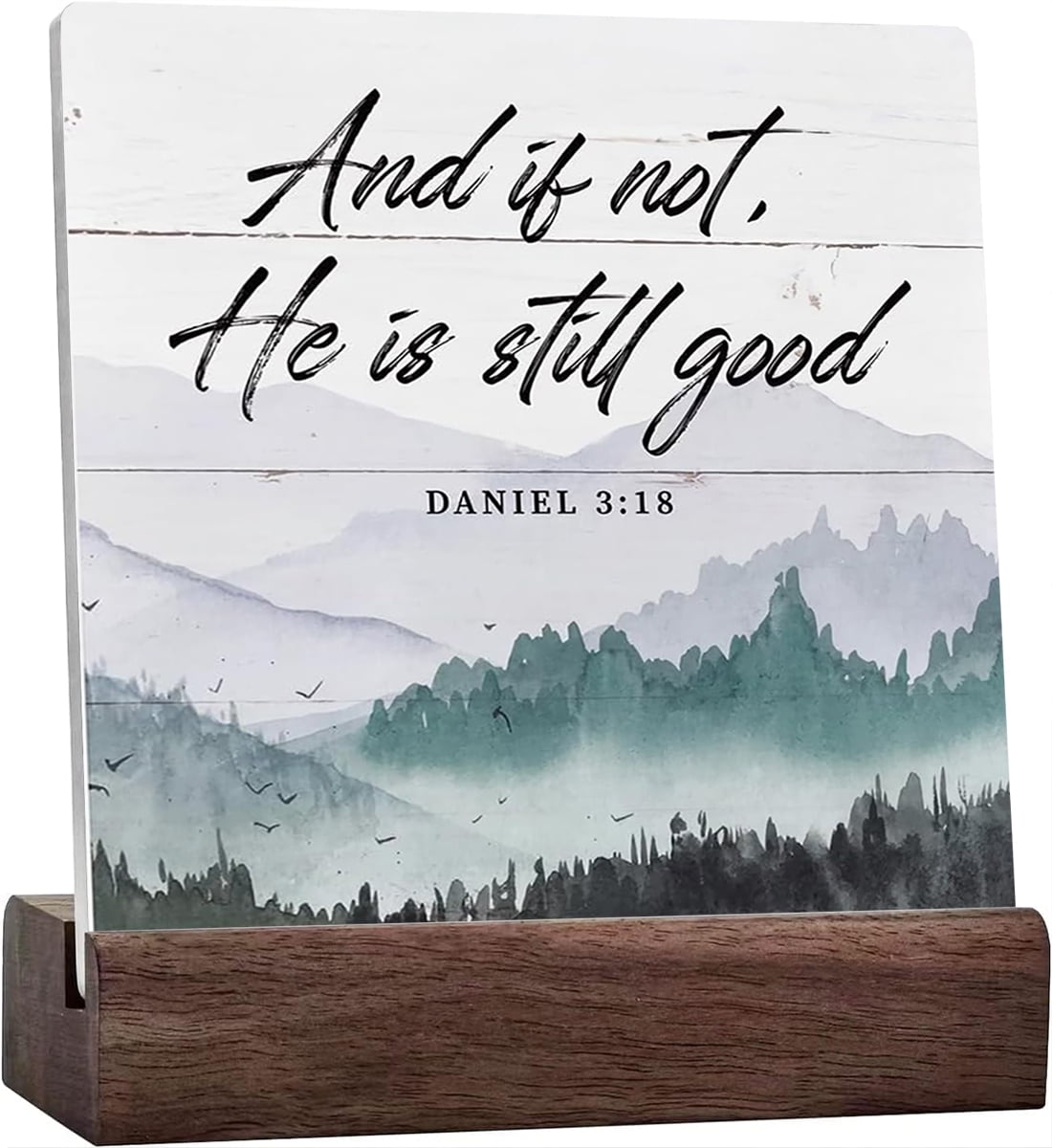Ceramic Sign 4x4 Inch Christian Wood Signs Bible Verse Daniel 318 And ...