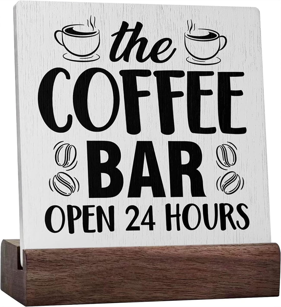 Ceramic Sign 4x4 Inch Coffee Signs For Coffee Bar The Coffee Bar Open ...