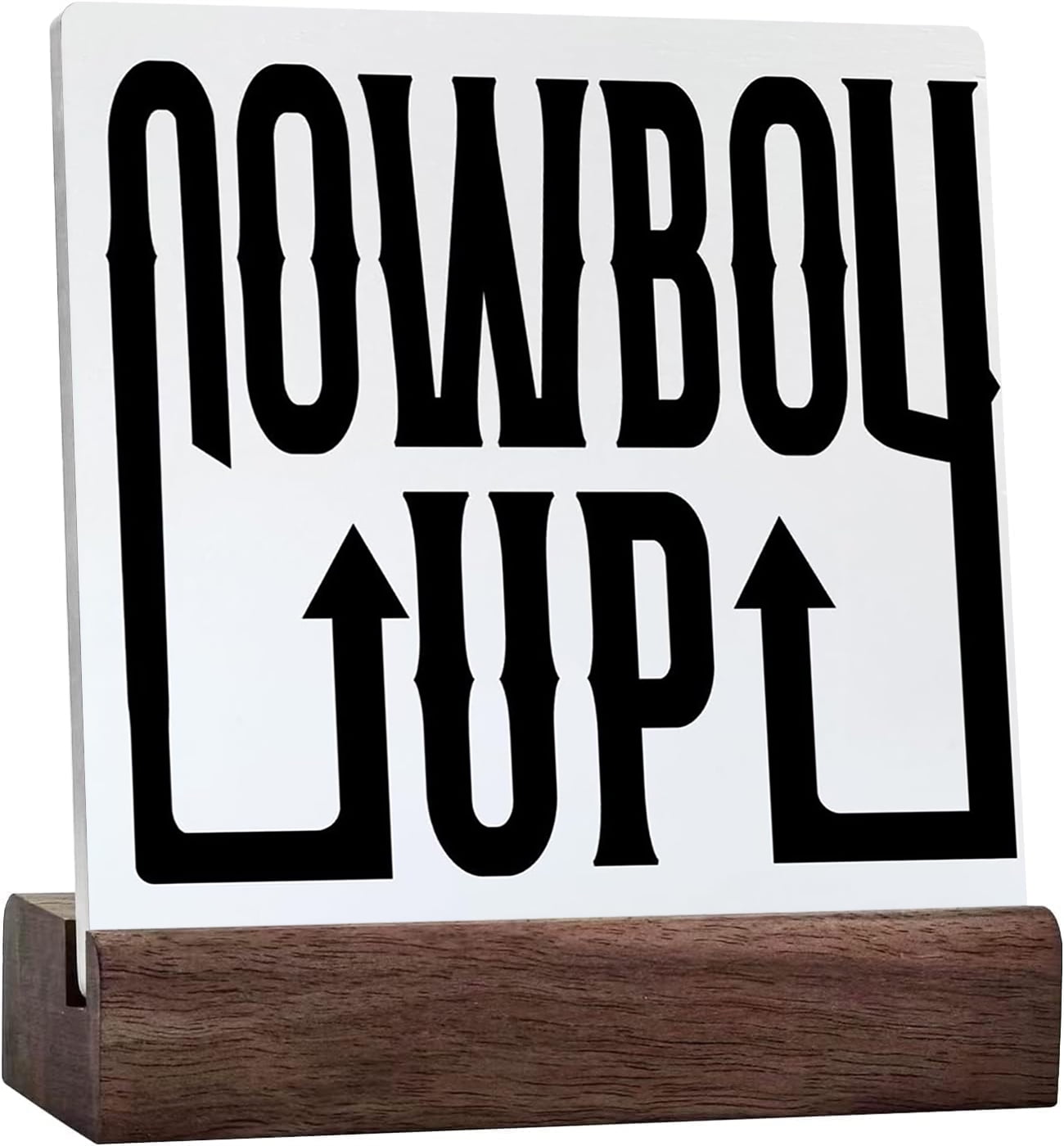 Ceramic Sign 4x4 Inch Cowboy Sign Cowboy Up Ceramic Signs Western ...