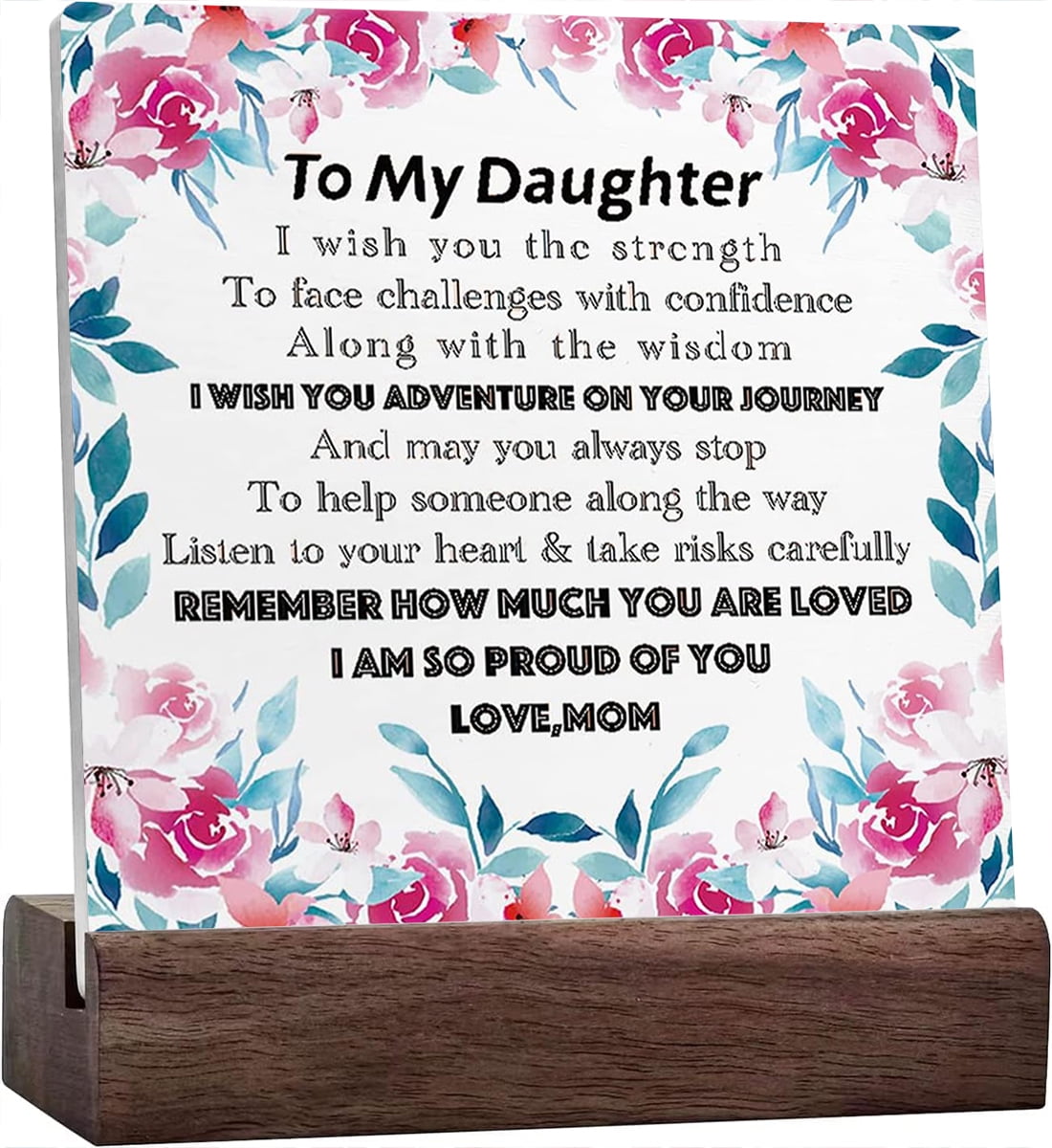 Ceramic Sign 4x4 Inch Daguhter Gift From Mom Gift For Daughter Remember ...