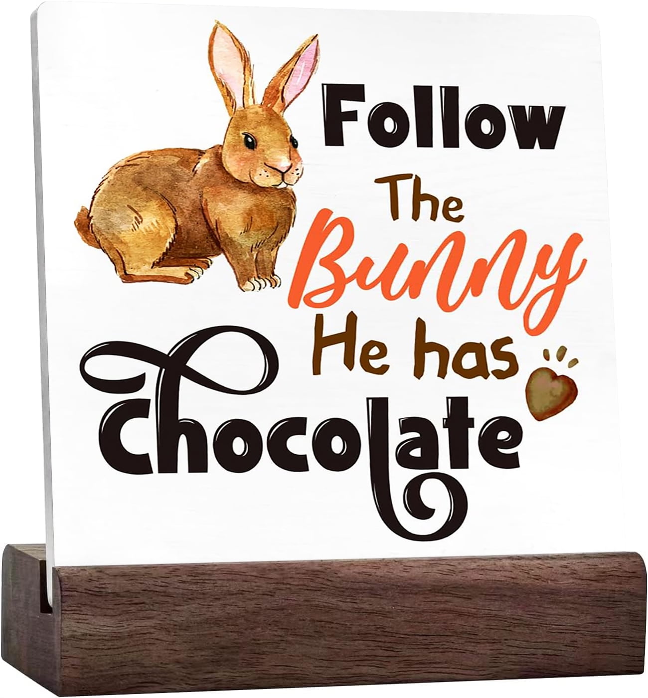 Ceramic Sign 4x4 Inch Decor Easter Ceramic Plaque Table Funny Easter ...
