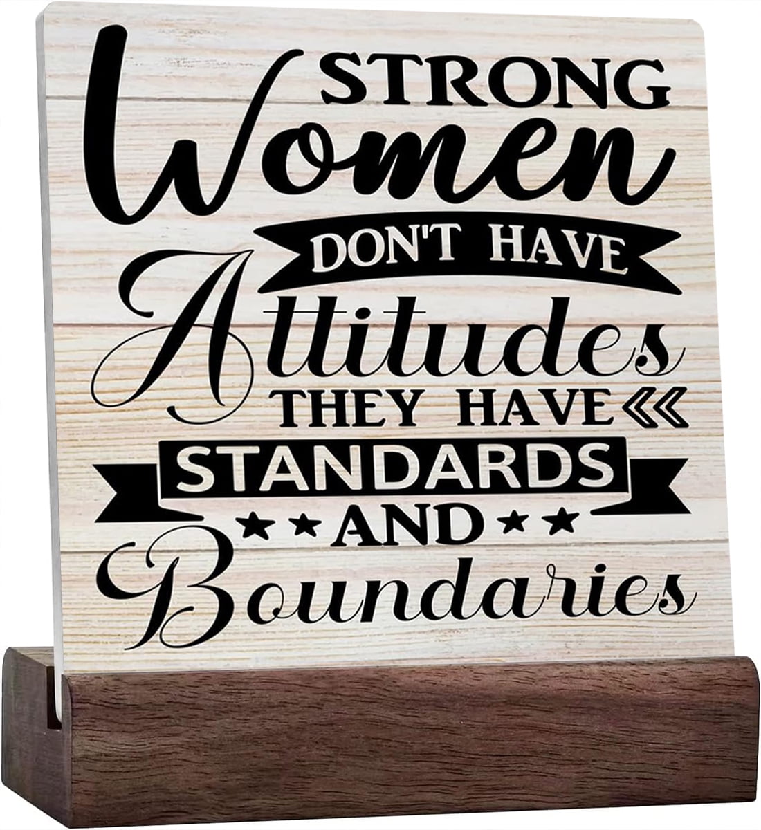 Ceramic Sign 4x4 Inch Farmhouse Motivational Women Quotes Plaque Sign ...
