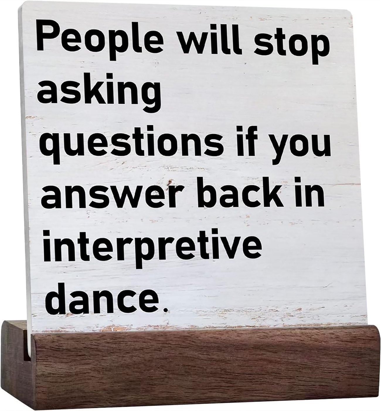 Ceramic Sign 4x4 Inch Farmhouse Receptionist Gift Ceramic Desk Sign ...