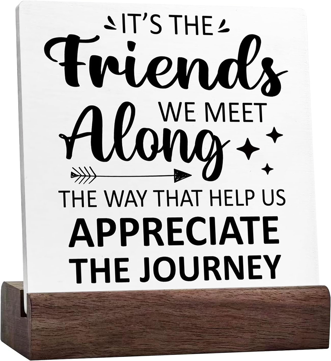 Ceramic Sign 4x4 Inch Friendship Wooden Signs Friends Gifts Friendship ...