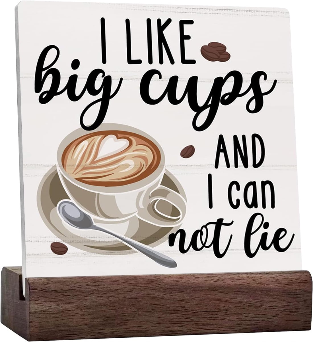 Ceramic Sign 4x4 Inch Funny Coffee Sign Decor Coffee Definition Sign I ...