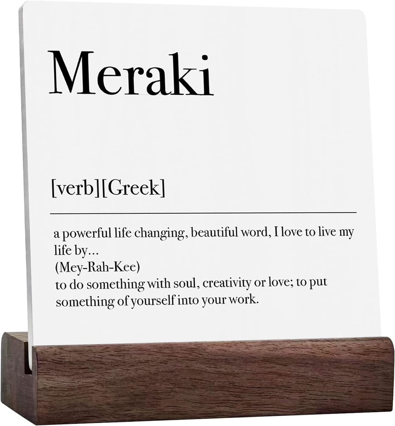 Ceramic Sign 4x4 Inch Funny Decorative Life Quote Cubicle Decor Greek ...