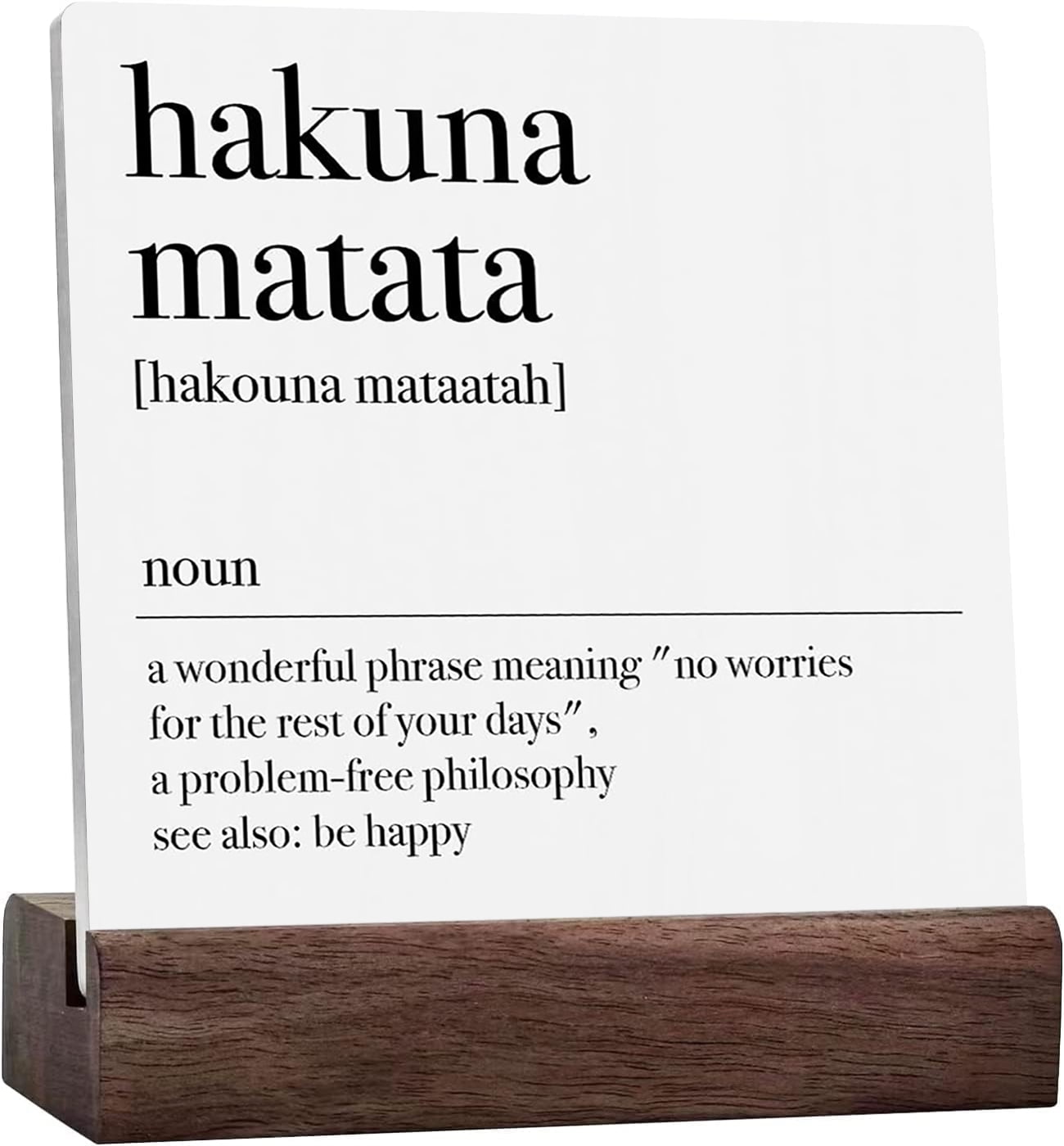 Ceramic Sign 4x4 Inch Funny No Problem Definition Decorative Quotes ...