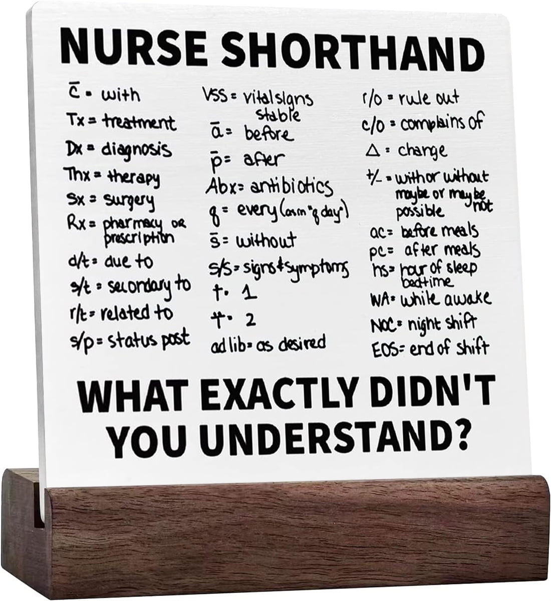 Ceramic Sign 4x4 Inch Funny Nurse Nurses Week Graduation Gifts For ...