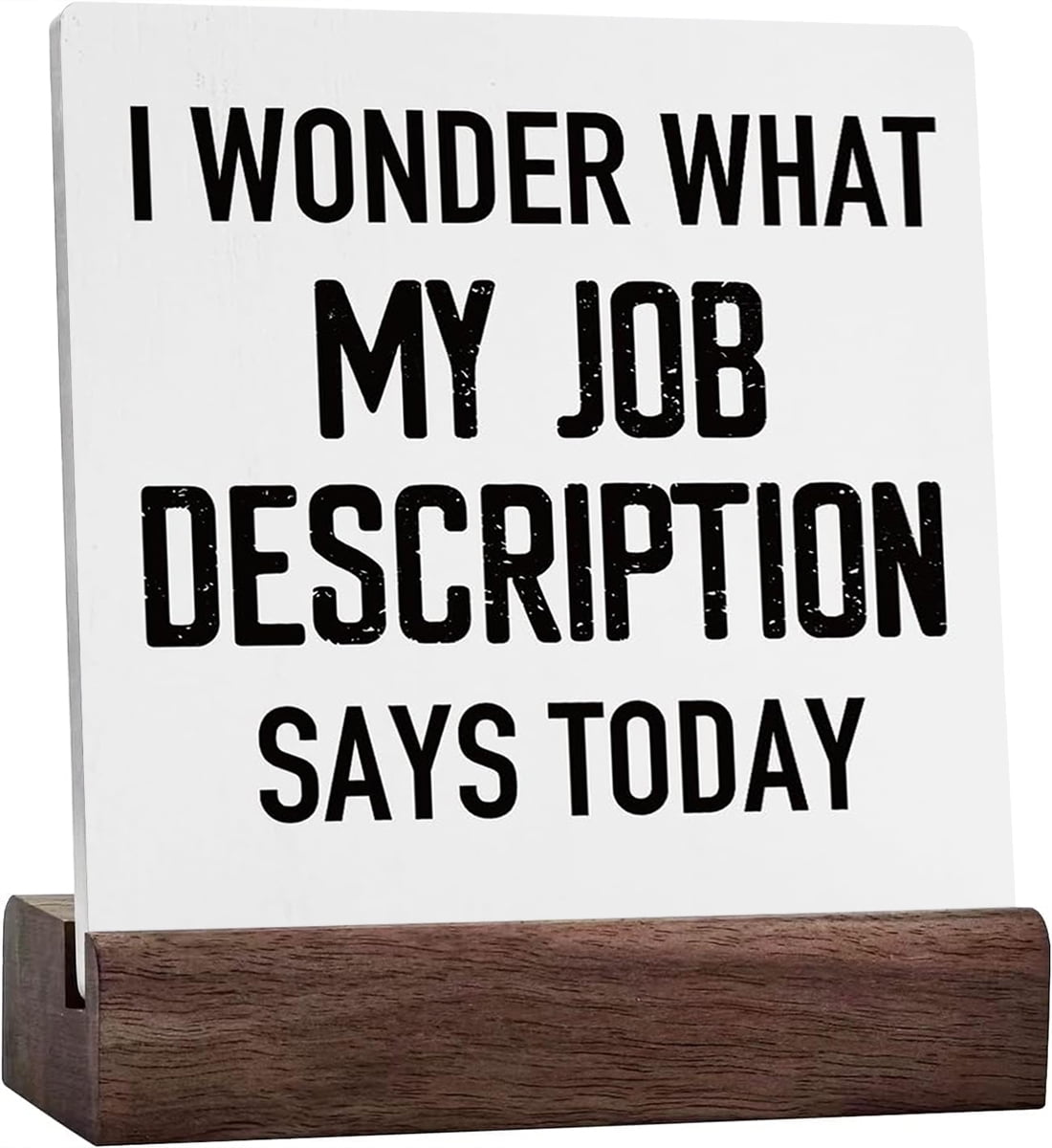 Ceramic Sign 4x4 Inch Funny Office Gifts For Coworkers Plaque Sign with ...