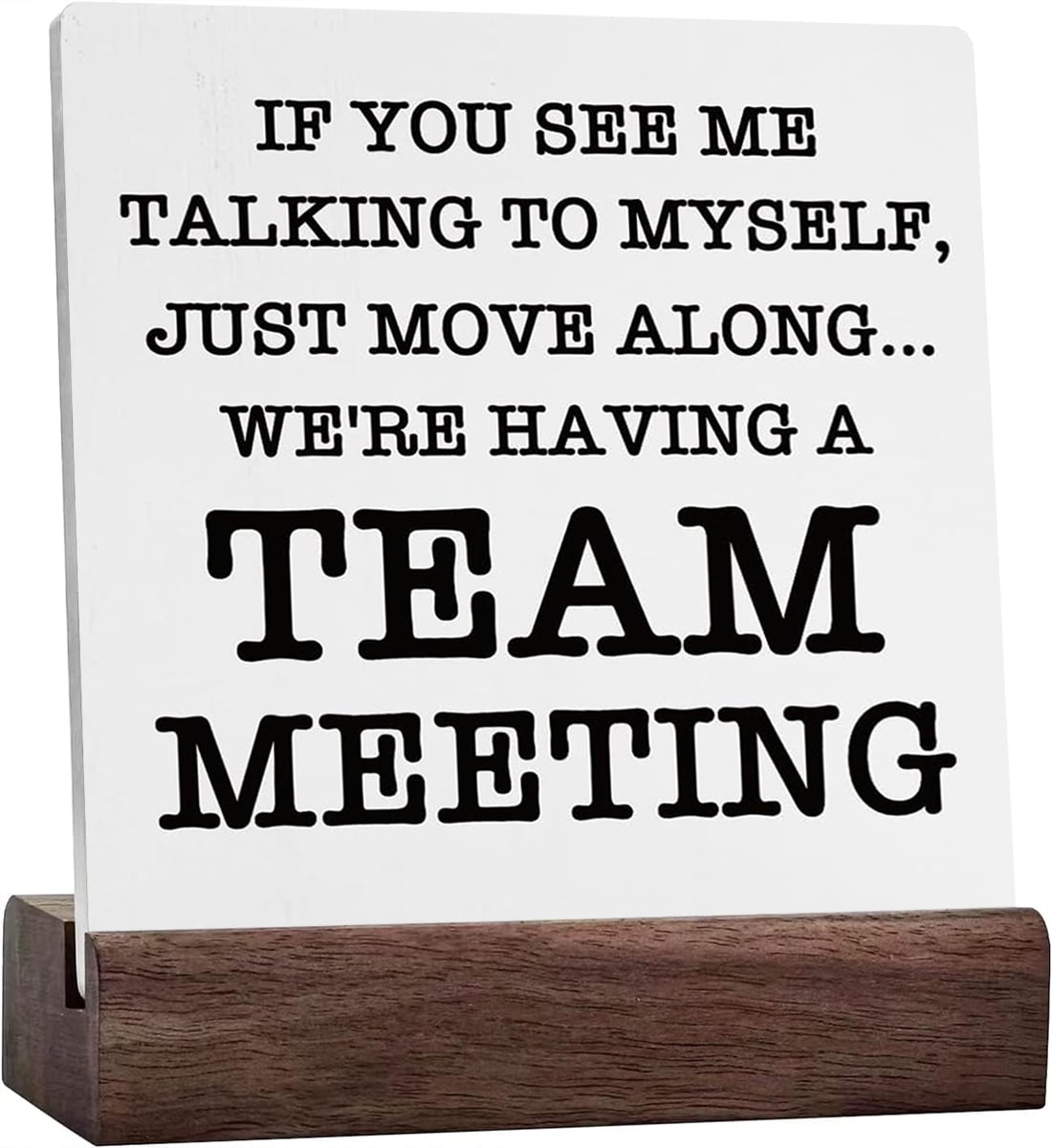 Ceramic Sign 4x4 Inch Funny Office Gifts For Coworkers Team Plaque Sign ...