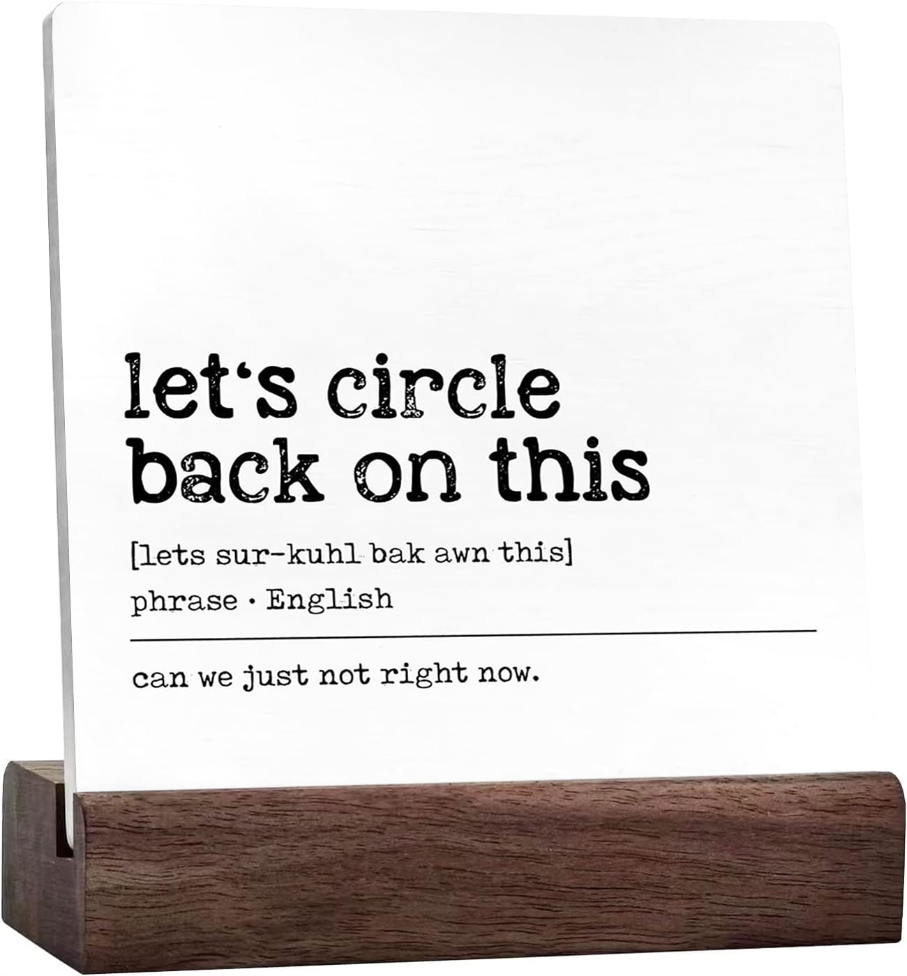 Ceramic Sign 4x4 Inch Funny Office Humorous Office Desk Decor Sarcastic ...