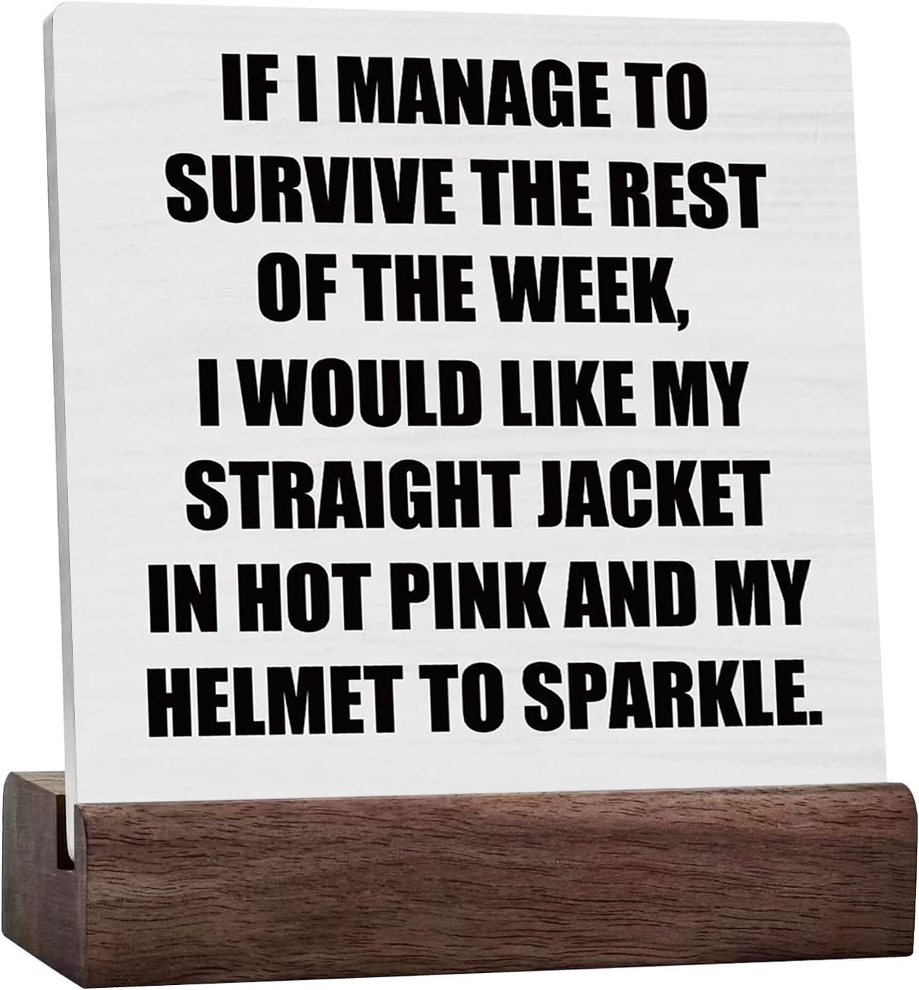 Ceramic Sign 4x4 Inch Funny Office Ceramic Plaque Table Desk Decor ...