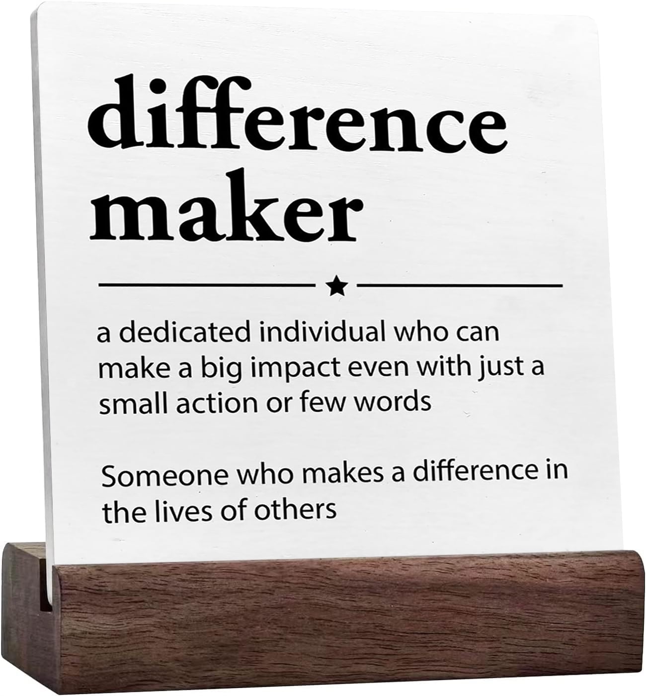 Ceramic Sign 4x4 Inch Funny Office Quote Ceramic Signs Decor Difference ...