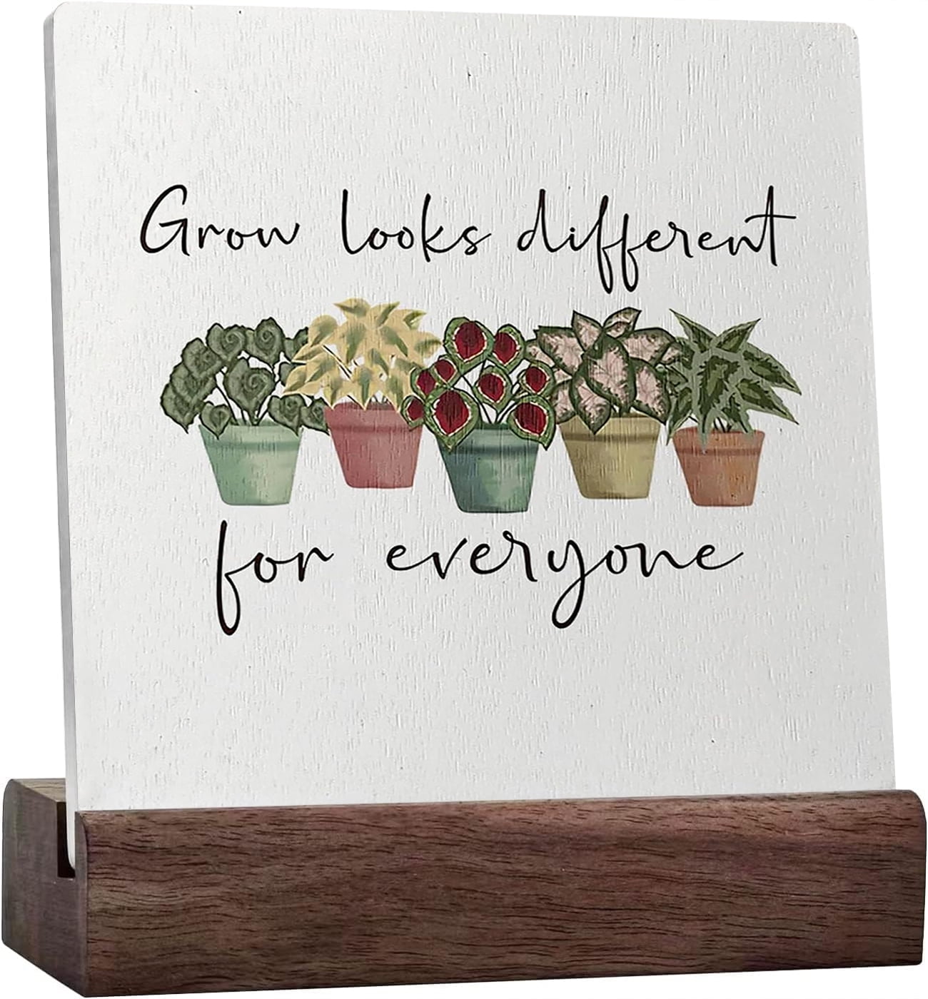 Ceramic Sign 4x4 Inch Growth Looks Different For Everyone Mental Health ...