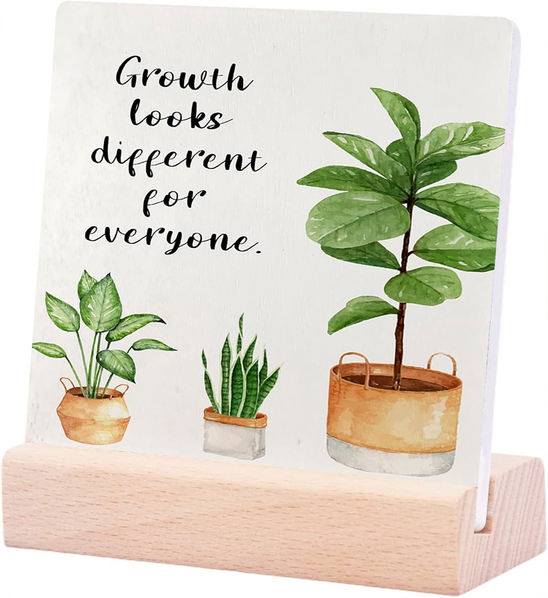 Ceramic Sign 4x4 Inch Growth Looks Different For Everyone Motivational ...