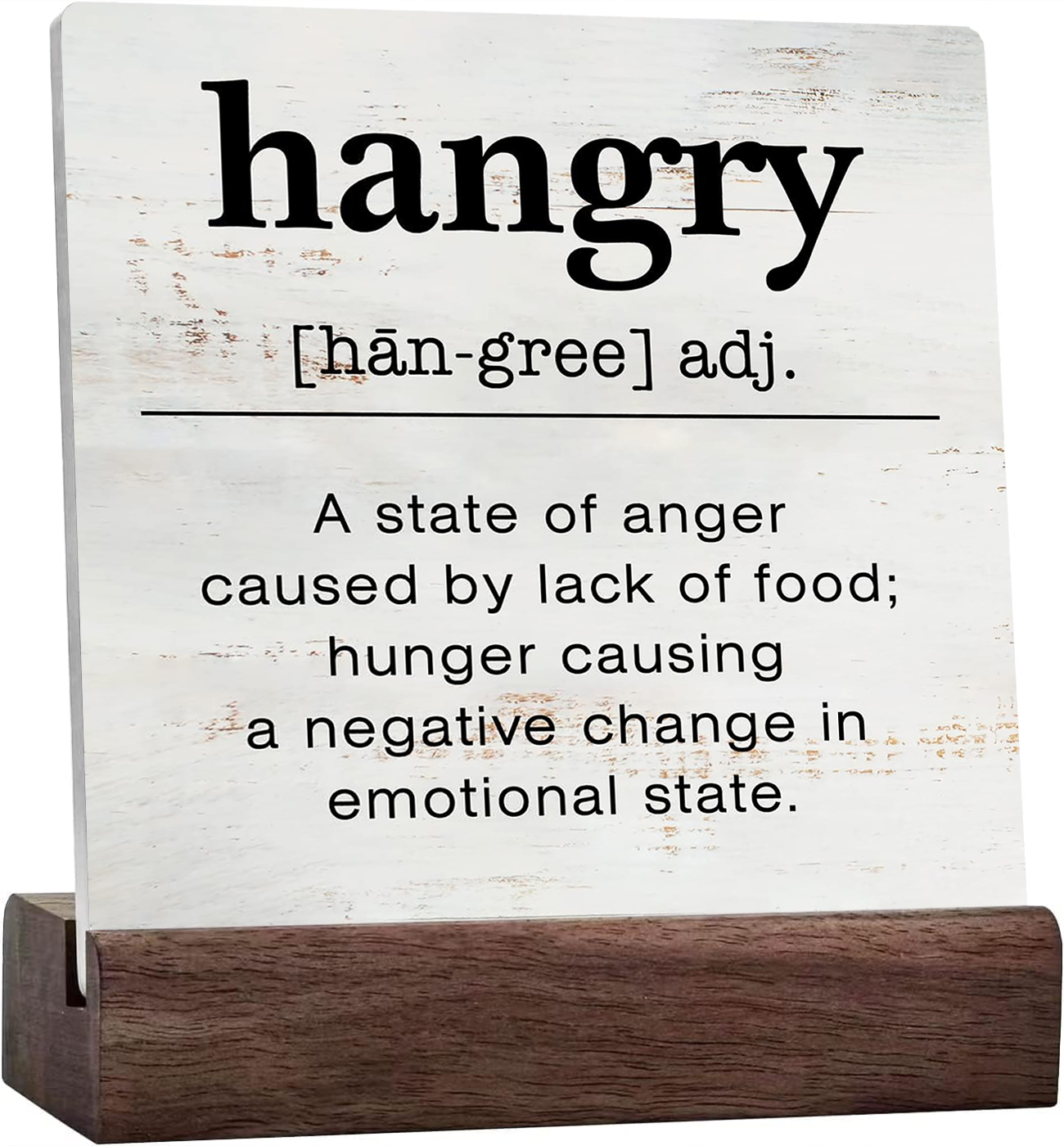 Ceramic Sign 4x4 Inch Hangry Definition Home Decor Rustic Hangry ...