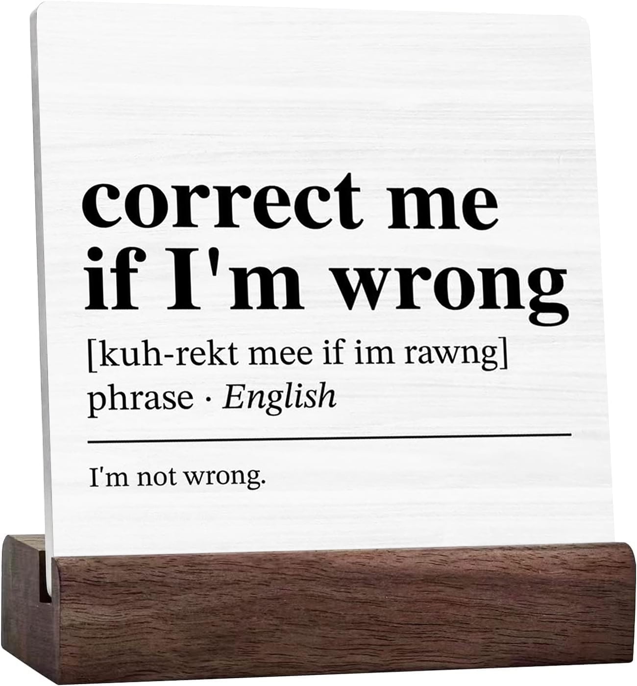 Ceramic Sign 4x4 Inch Humor Office Sayings Just Following Up Definition ...