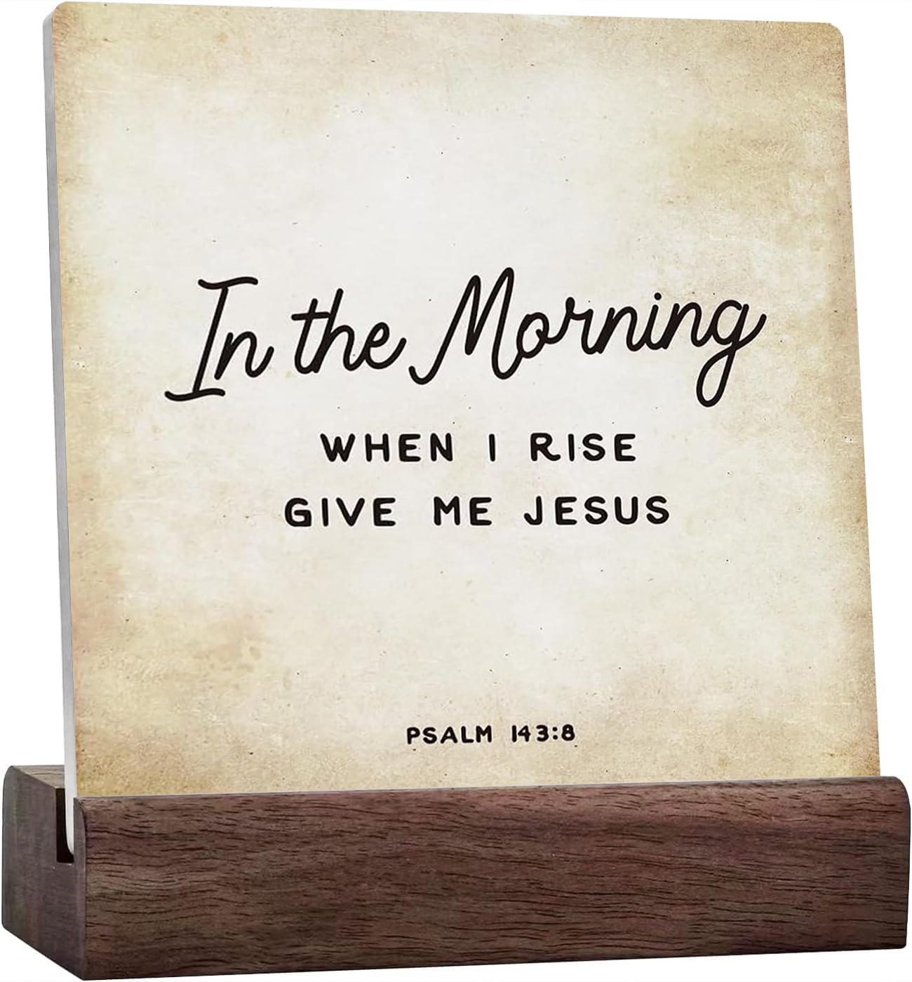 Ceramic Sign 4x4 Inch Inspirational Bible Verse Give Me Jesus Ceramic Sign Psalm 1438 Rustic ...