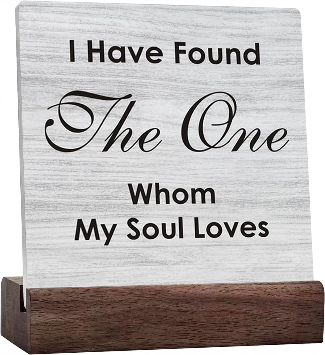 Ceramic Sign 4x4 Inch Inspirational Bible Verse Home Decor Sign Plaque ...