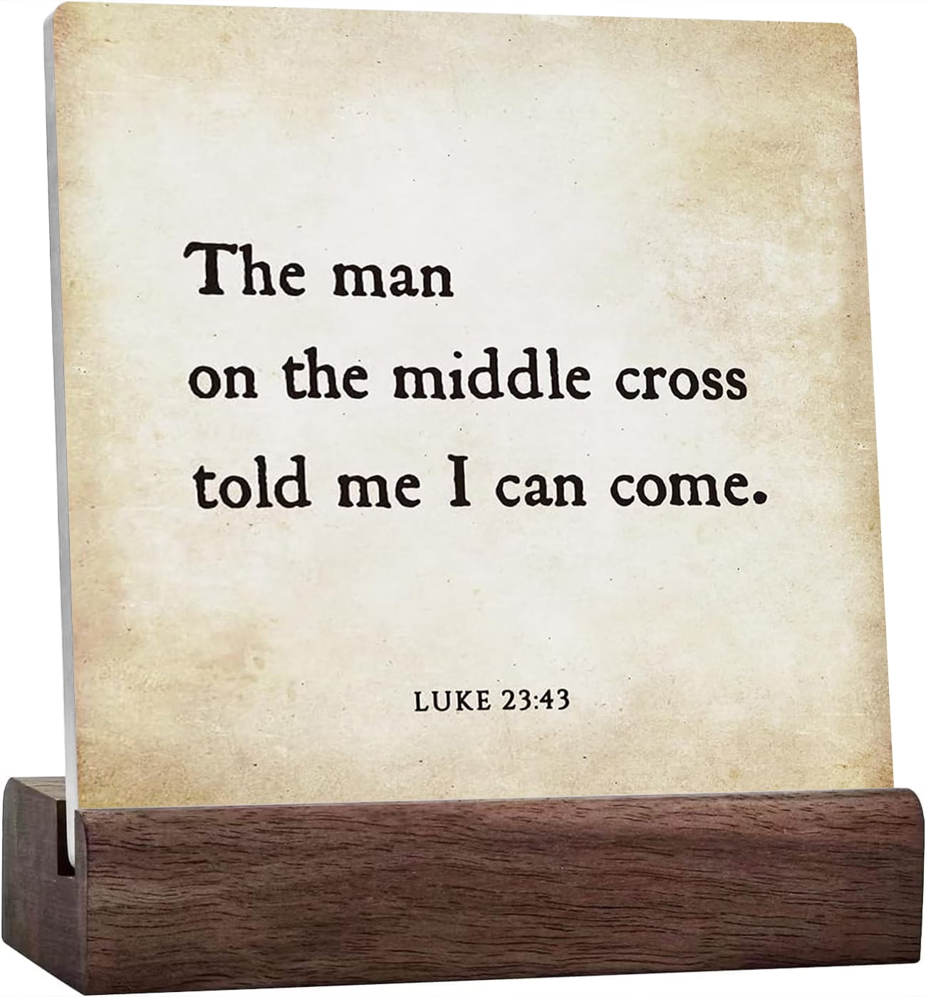 Ceramic Sign 4x4 Inch Inspirational Bible Verse The Man On The Middle ...