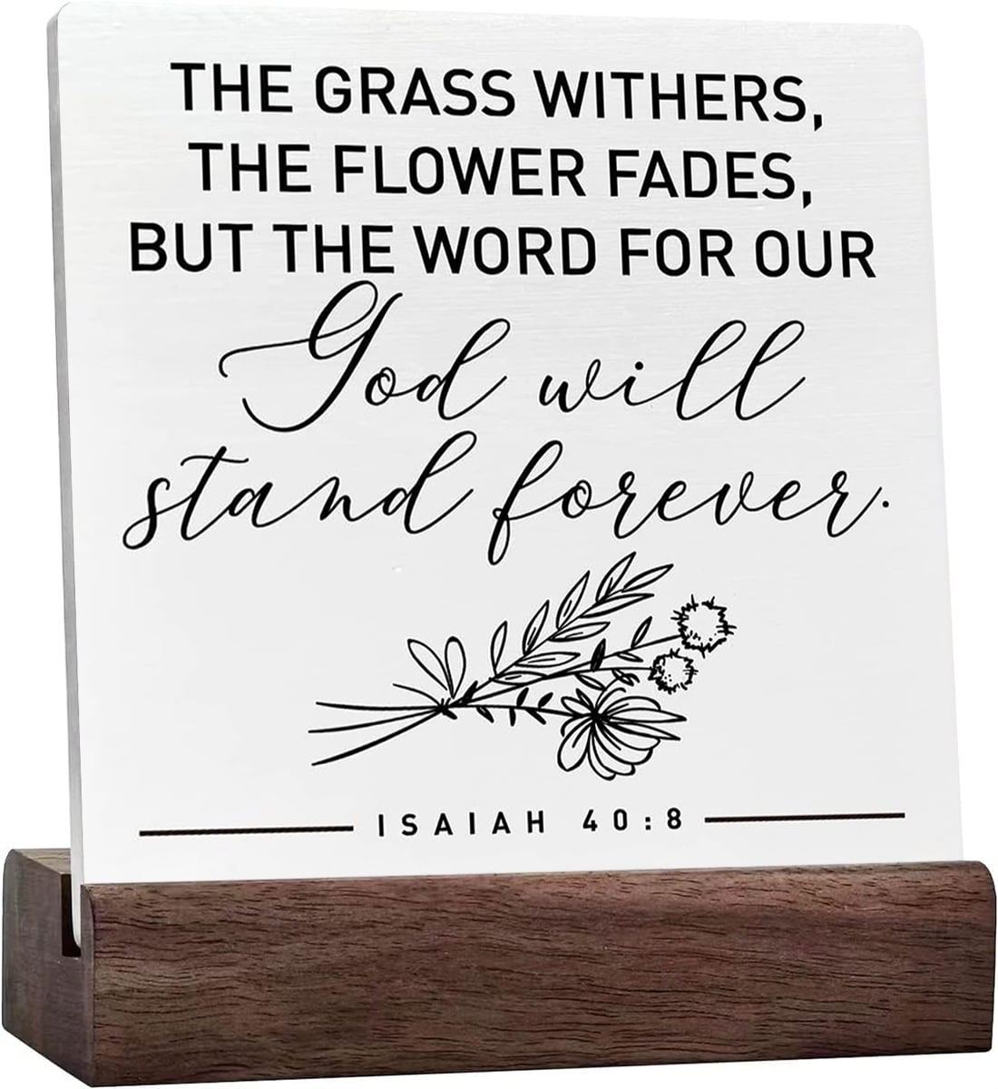 Ceramic Sign 4x4 Inch Inspirational Christian Desk Ceramic Plaque Desk ...