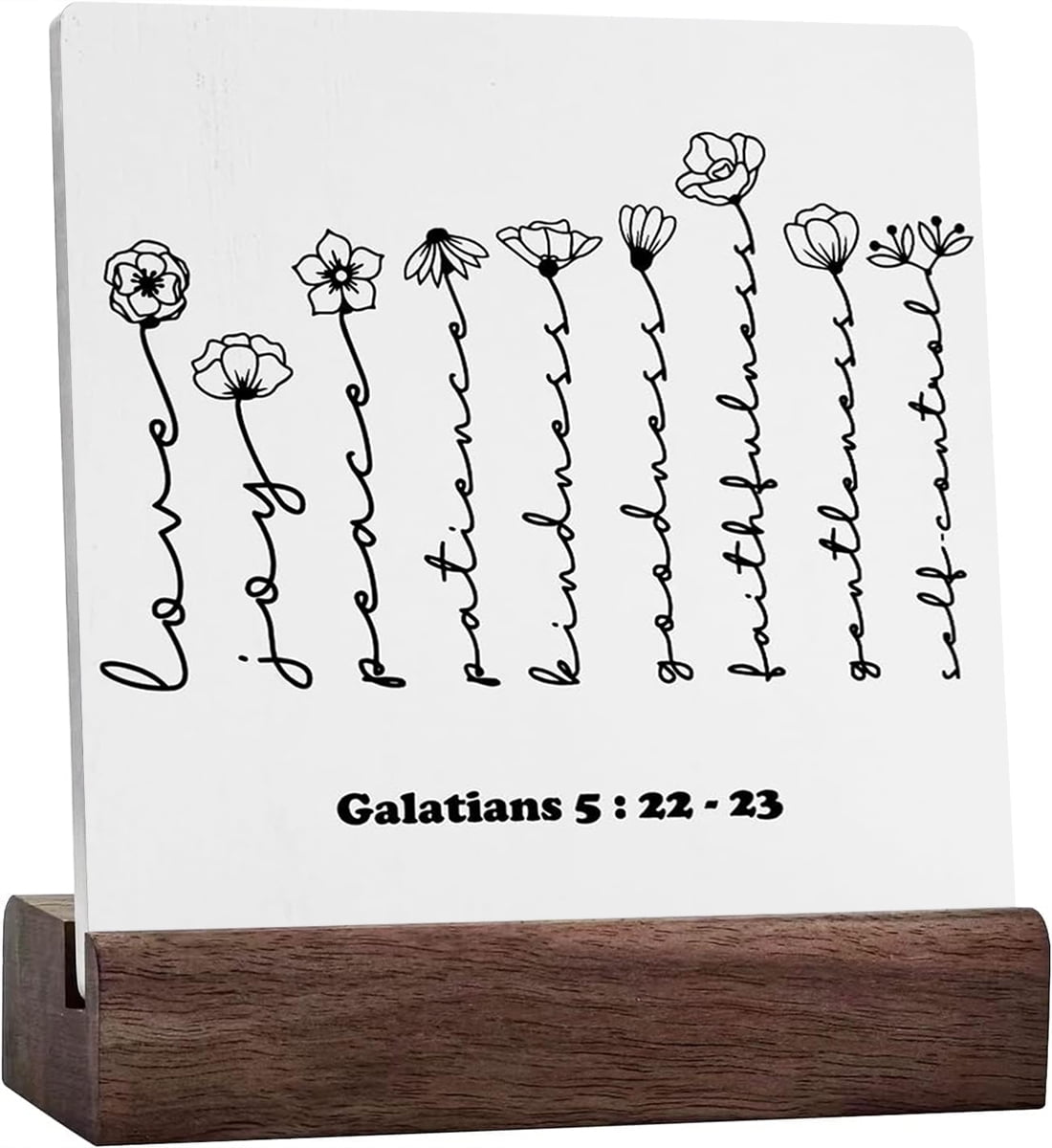 Ceramic Sign 4x4 Inch Inspirational Decor Religious Gifts Christian Art ...
