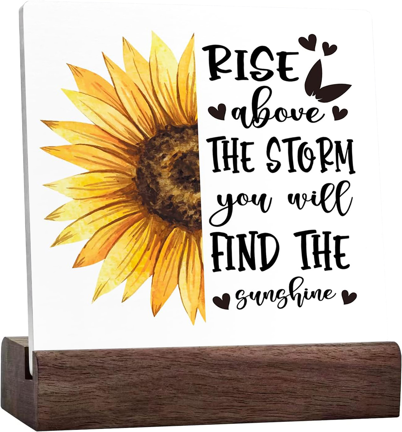 Ceramic Sign 4x4 Inch Inspirational Gift Rise About The Storm You Will ...