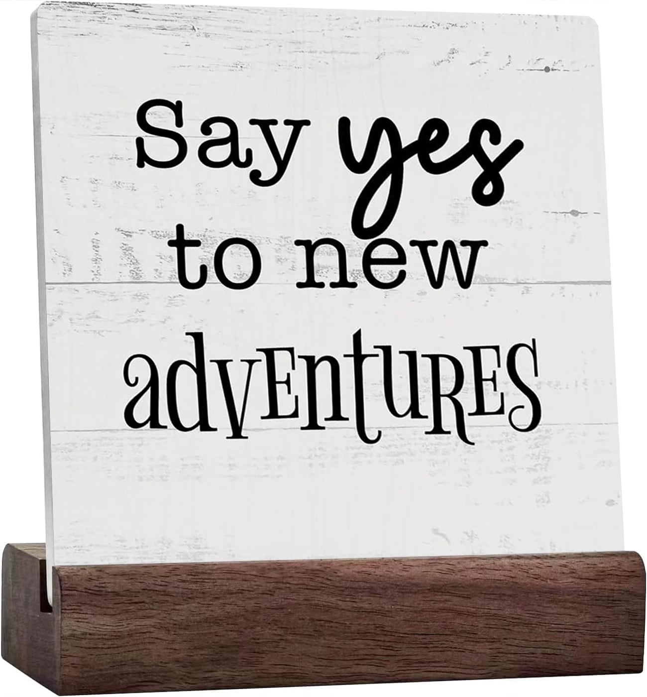 Ceramic Sign 4x4 Inch Inspirational Gifts Farmhouse Ceramic Desk Sign ...