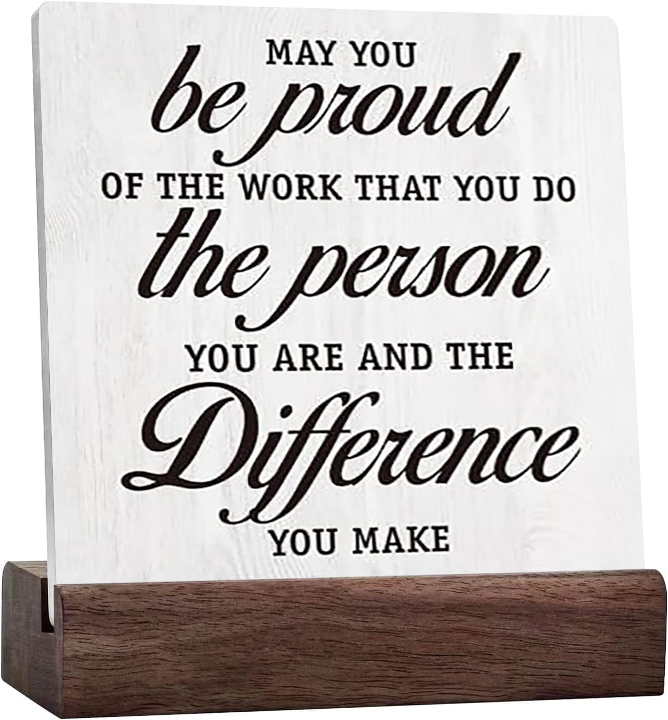 Ceramic Sign 4x4 Inch Inspirational Office Decor Signs Cute Office Desk ...