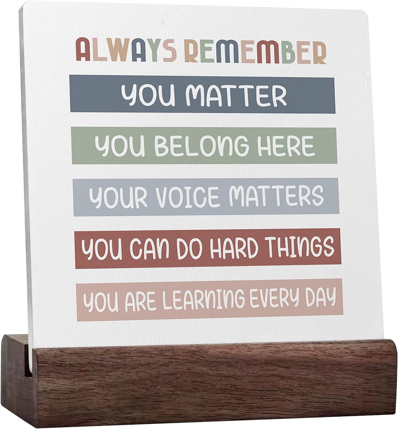 Ceramic Sign 4x4 Inch Inspirational Quotes Always Remember Ceramic Sign ...