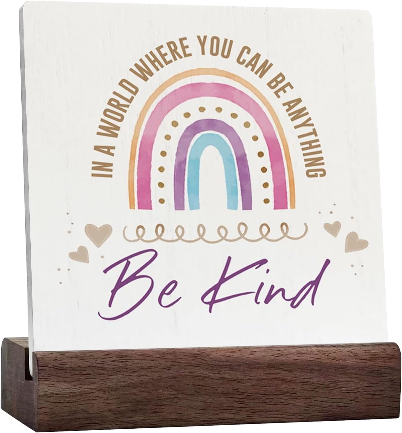 Ceramic Sign 4x4 Inch Inspirational Quotes Farmhouse Home Office Decor ...