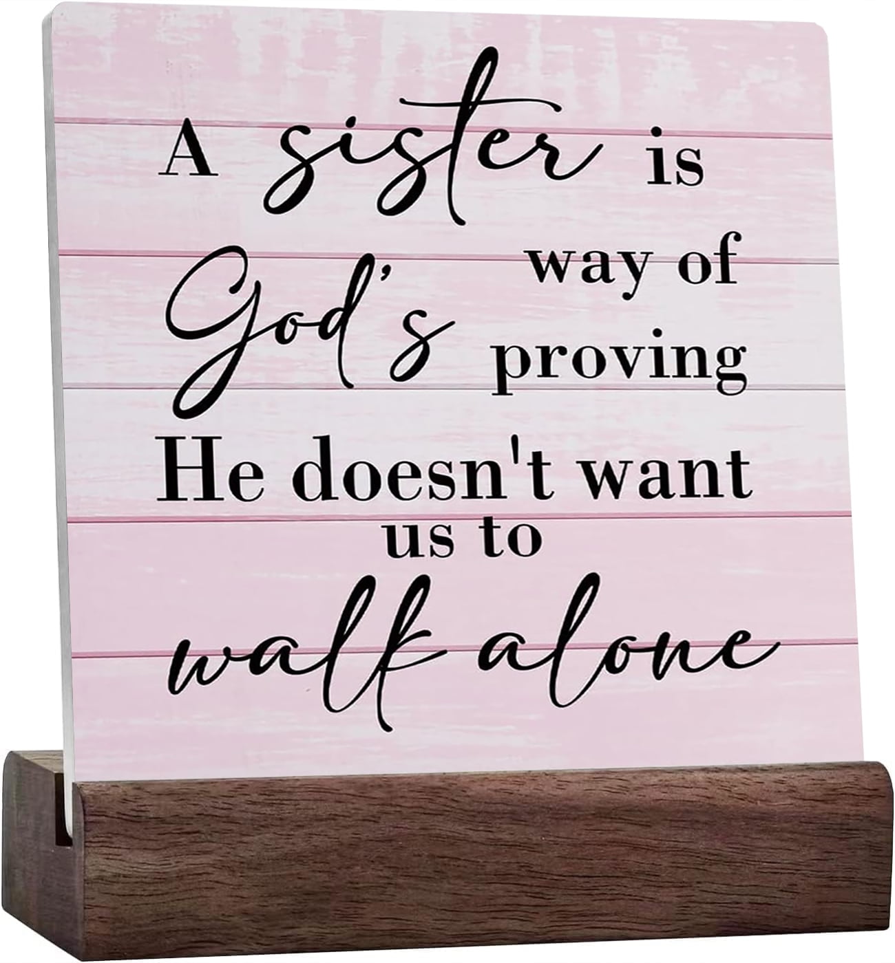 Ceramic Sign 4x4 Inch Inspirational Sister Sign Sister Gifts Desk Decor ...