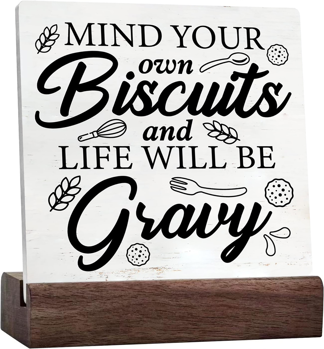 Ceramic Sign 4x4 Inch Kitchen Quote Ceramic Desk Sign Plaque with ...