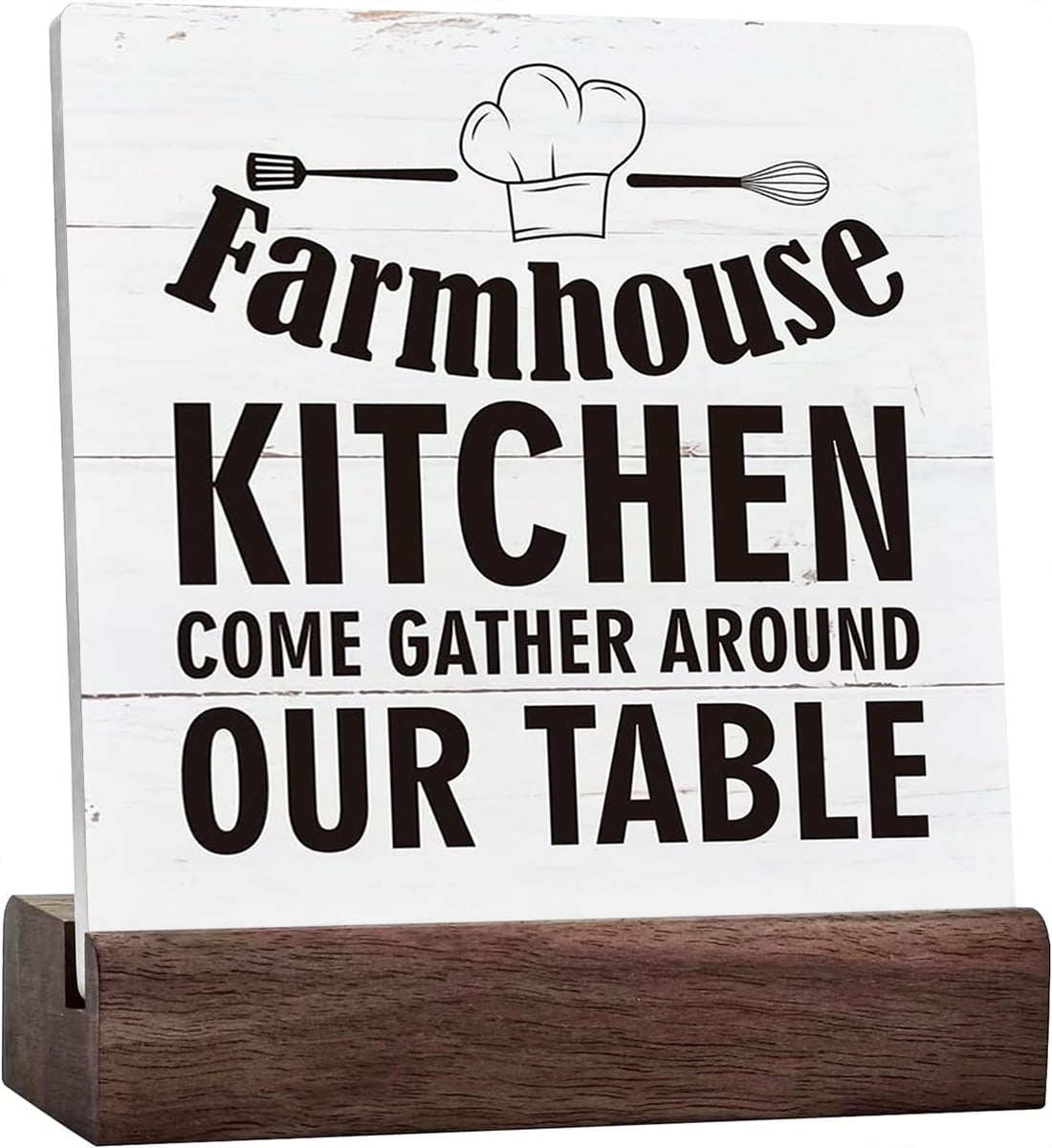 Ceramic Sign 4x4 Inch Kitchen Wood Signs Come Gather Around Our Table ...