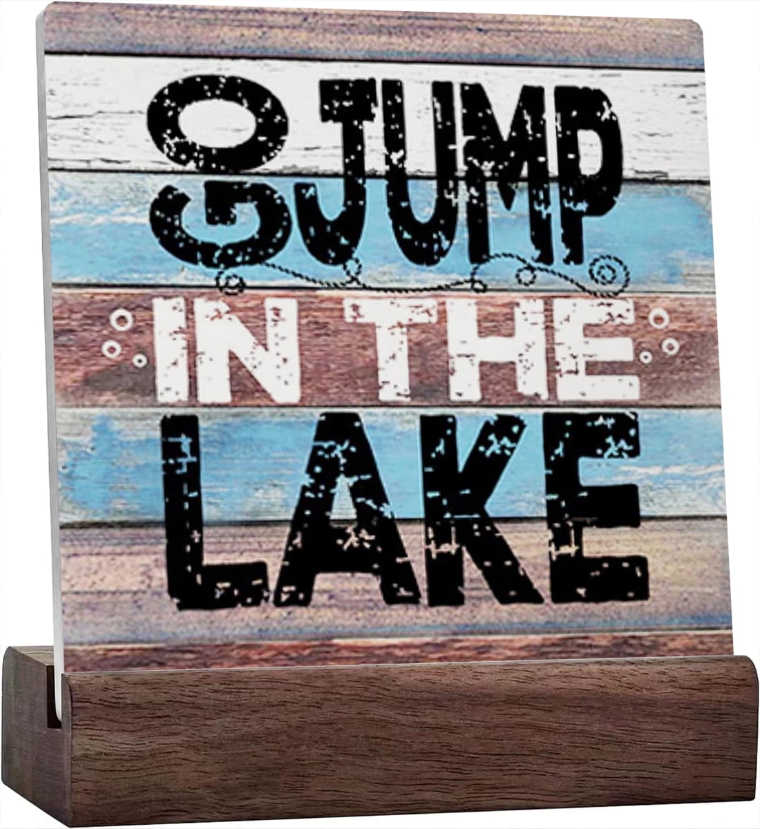 Ceramic Sign 4x4 Inch Lake House Wooden Sign Lake House Decor Lake ...