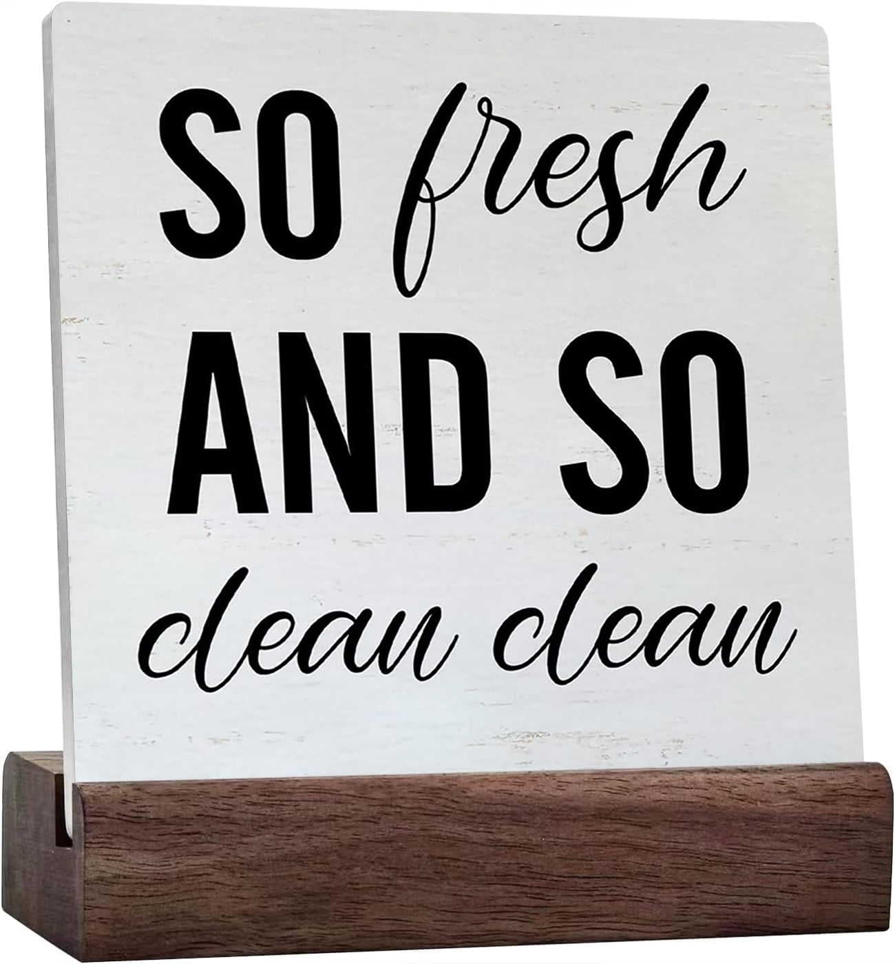 Ceramic Sign 4x4 Inch Laundry Room Rustic Style So Fresh And So Clean ...