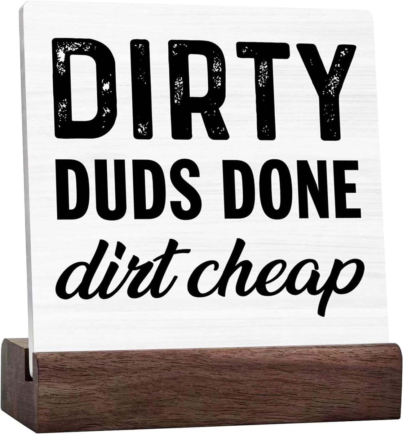 Ceramic Sign 4x4 Inch Laundry Sign Laundry Room Signs Dirty Duds Done ...