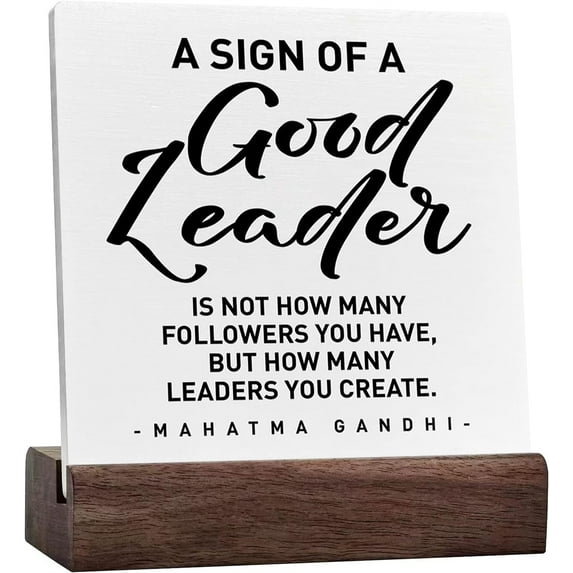 Ceramic Sign 4x4 Inch Leader Thank You Appreciation Gifts A Sign Of A ...